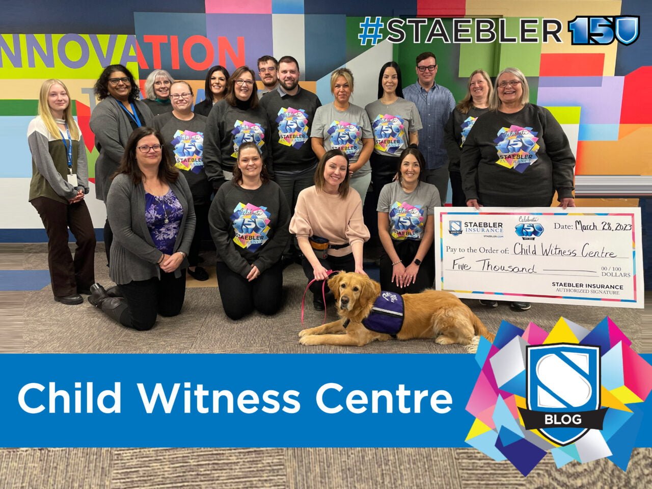 Staebler Supports Child Witness Centre - Staebler Insurance