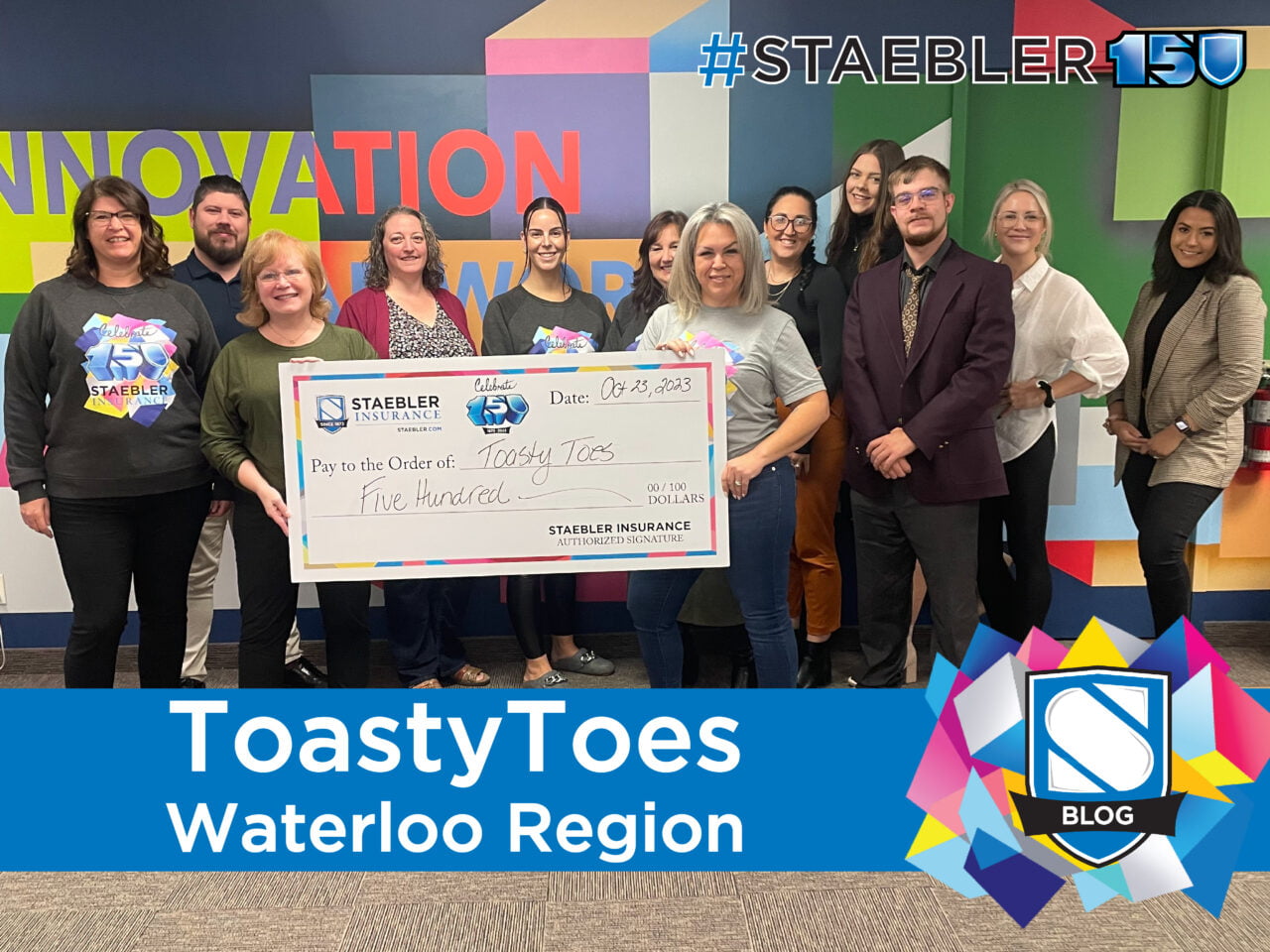 Staebler Supports ToastyToes Waterloo Region - Staebler Insurance