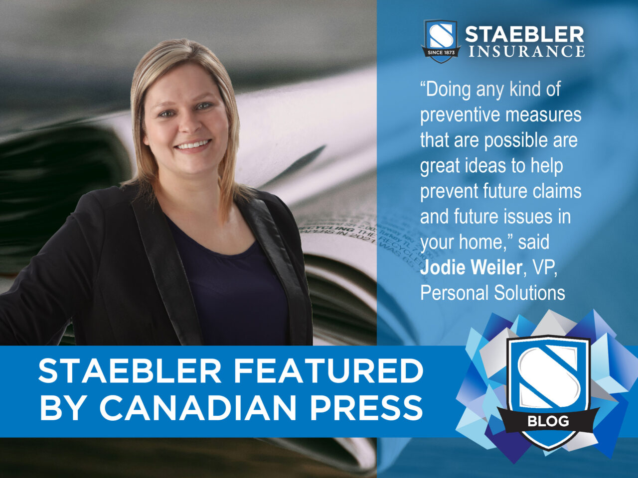 Staebler Insurance featured by the Canadian Press - Staebler Insurance